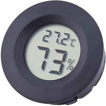 Mini Lcd Display Round Digital Thermometer, Hygrometer Fridge Freezer ...