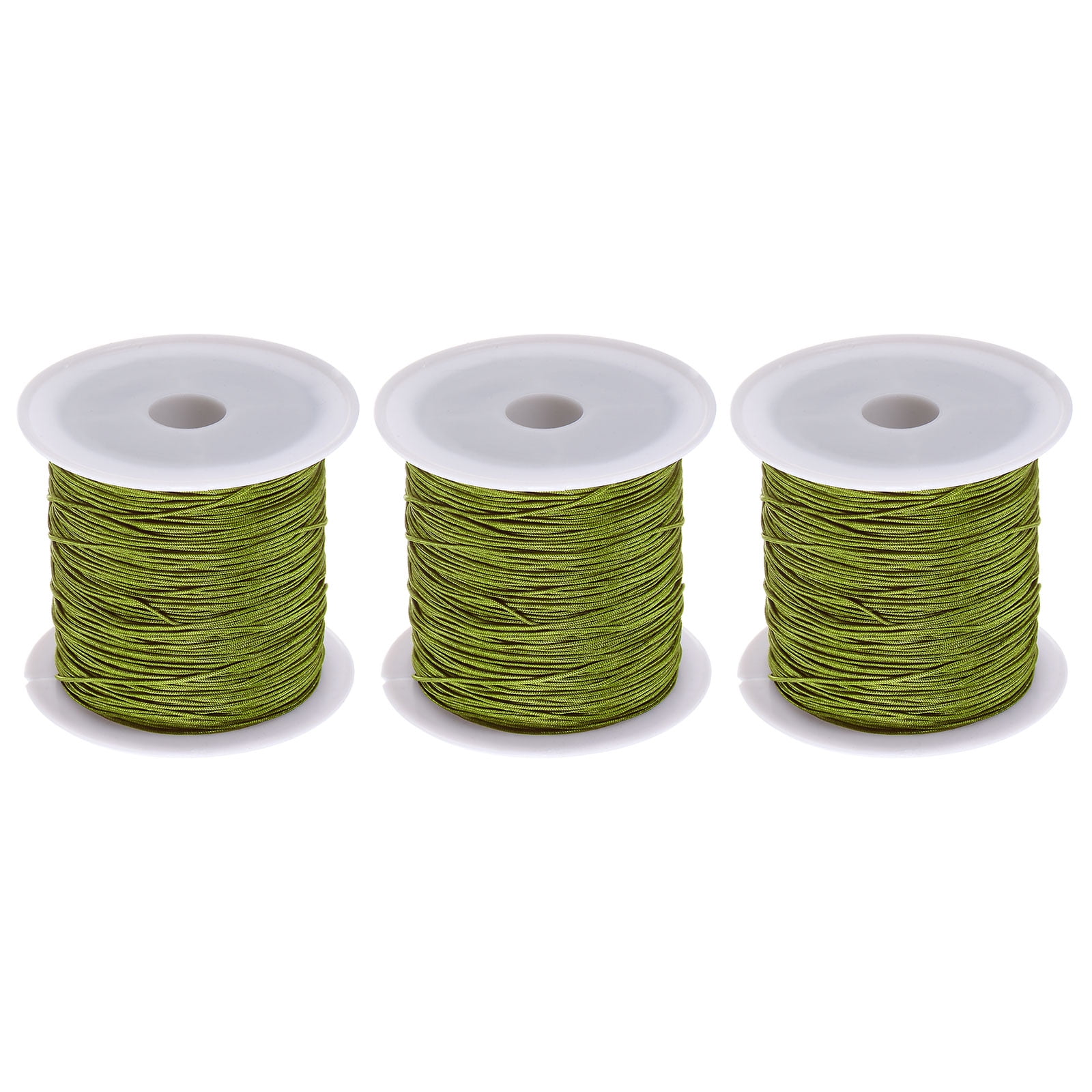 3 Rolls Nylon Beading Thread Knotting Cord 0.6mm 50 Yards Braided Nylon ...