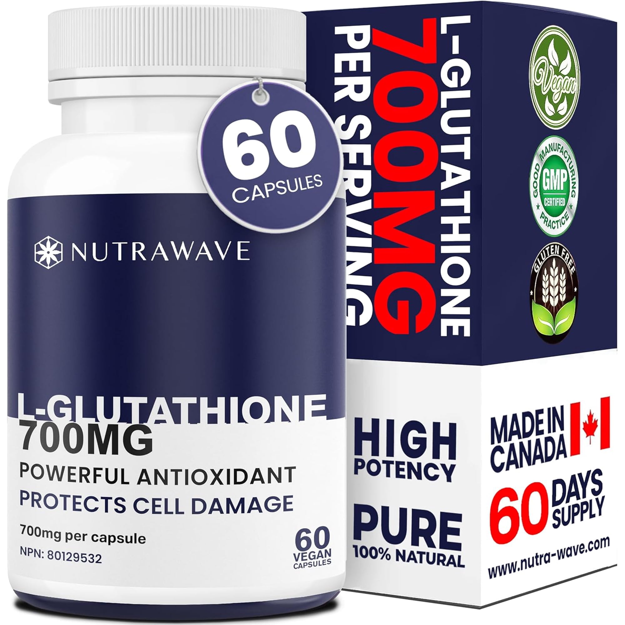Click here for Nutrawave L-Glutathione 700 Mg Capsules  Unflavore... prices