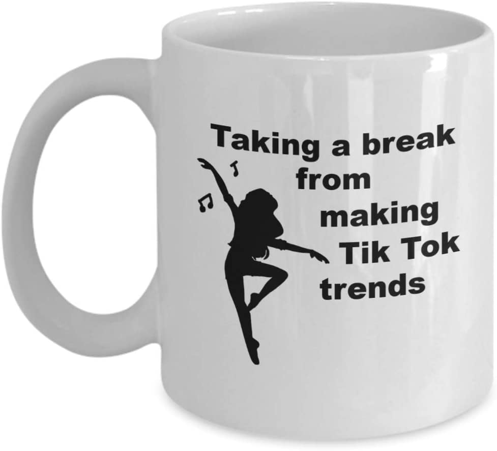 Tik Tok Mug Take a Break Trends Ceramic Cup for Girls, Women, Sister ...