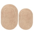 Superior Non-Slip Washable Bath Rug Set, 20" x 30", 24" x 36", Taupe ...