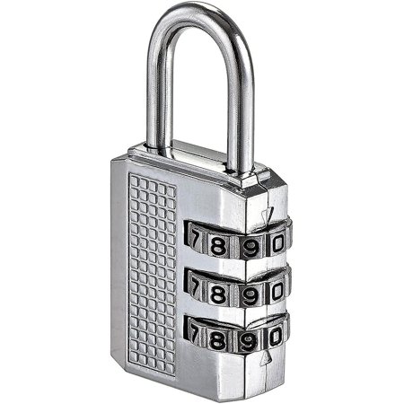 Compuye Keyless 3-digit Combination Padlock Easy To Set Up Your Own ...
