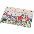 4th of July USA Flag Star Leaf Rectangle Rug 2'x3' Red Blue Stars on ...