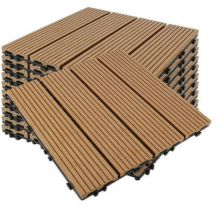 WPC Plastic Composite Tile Outdoor Flooring Wood-plastic Slabs Outdoor ...