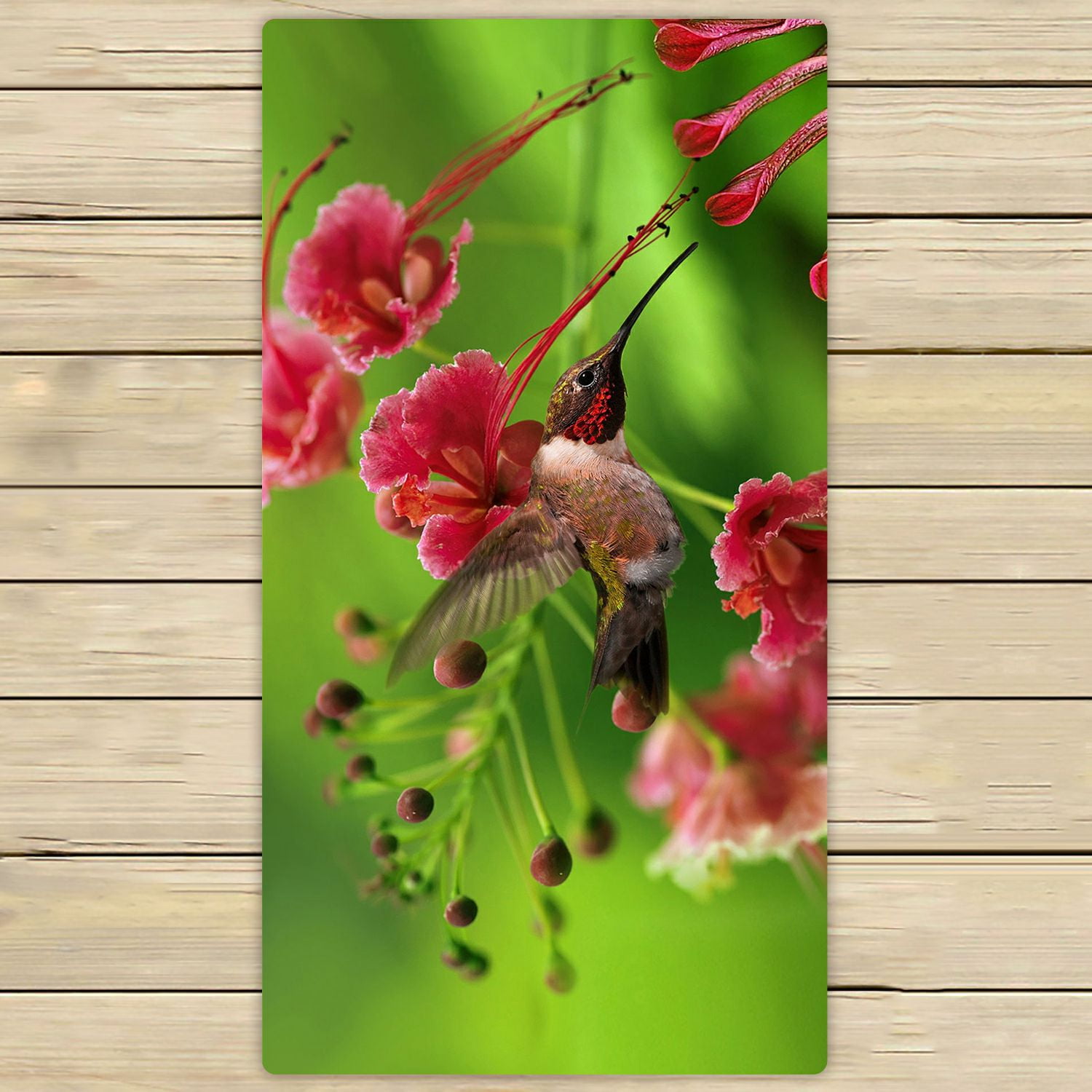 ZKGK Hummingbird Hand Towel Bath Towels Beach Towel For Home Outdoor ...