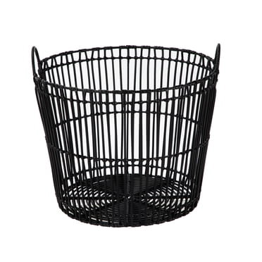 Better Homes & Gardens Large Poly Rattan Open Weave Storage Basket with ...