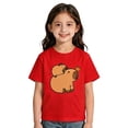 BOOMNY Baby Girls Short Sleeve T-Shirts Crew Neck Cartoon Capybara ...