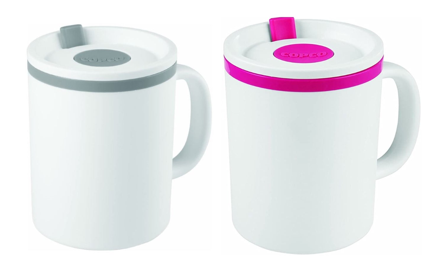 Copco Iconic Double Wall Insulated Desk Mug 16 Oz 2 Pack, Pink Gray ...