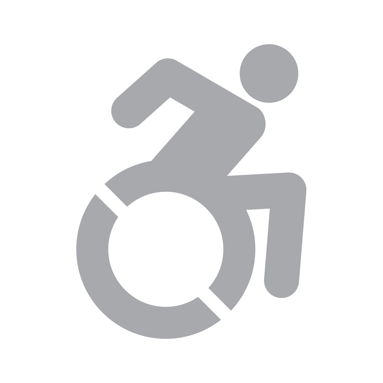 ISA Accessible Icon Sticker Decal Die Cut - Self Adhesive Vinyl ...