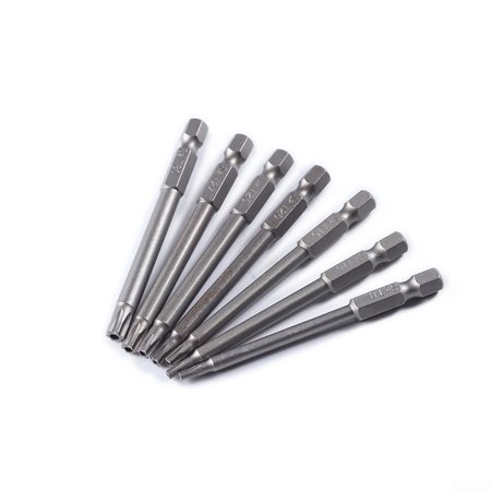 7PC 75mm Hexagonal Star Flat Head Screwdriver Bit Set | Walmart Canada