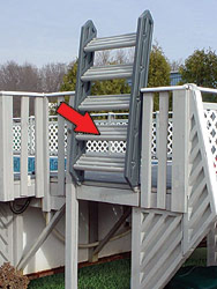 Fanta-Sea Swing-Up Ladder Steps - Indiviual Steps - Brown - Walmart.com