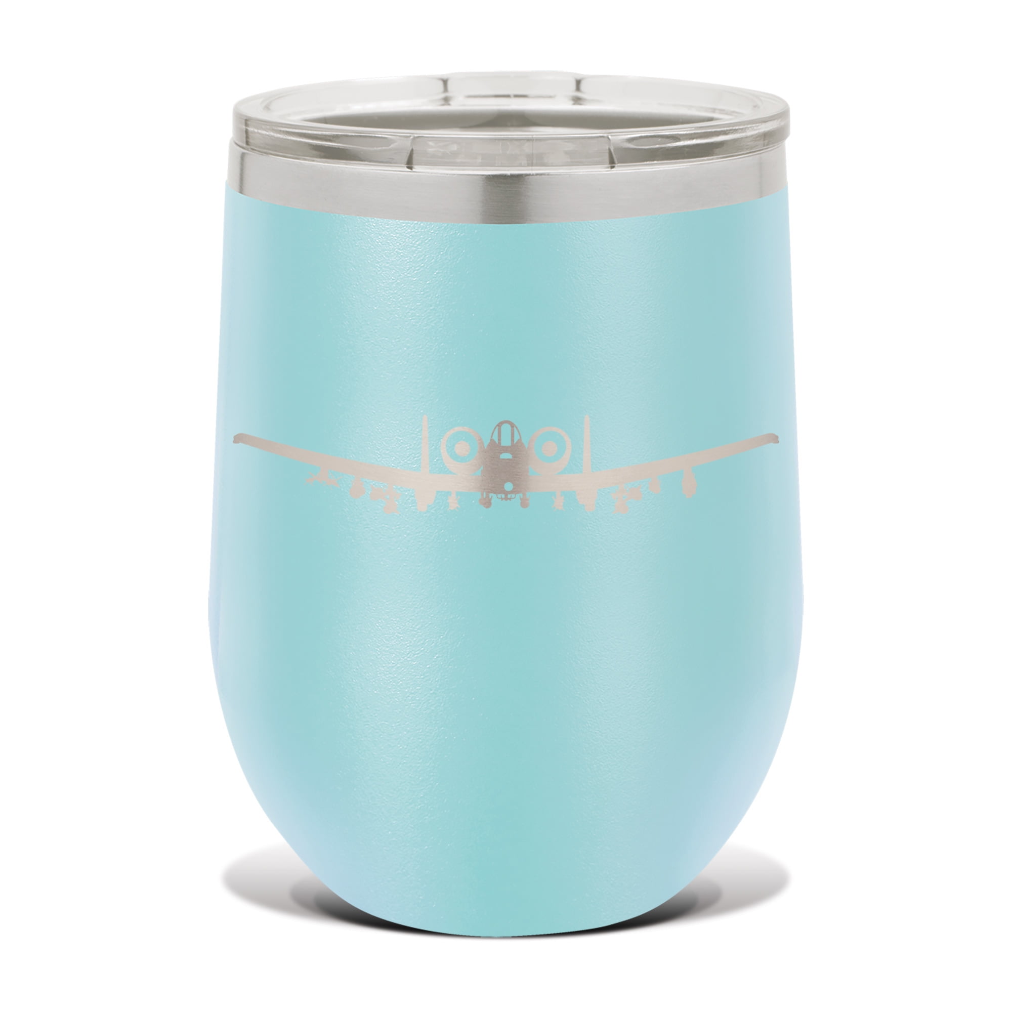 A-10 Thunderbolt II with Pave Penny Pod Wine Tumbler 12 oz - Laser ...