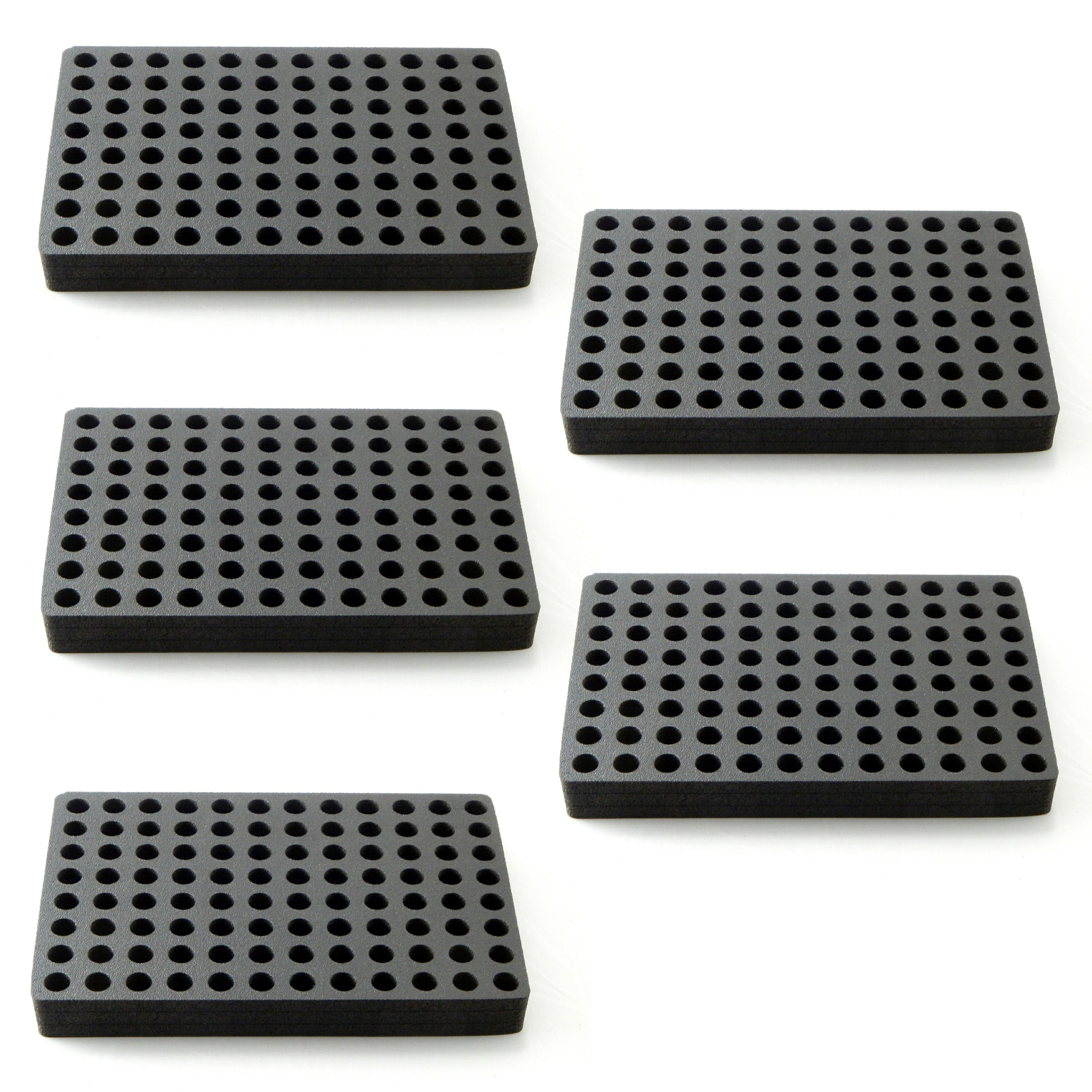 Polar Whale 5 Vial Rack Holders Black Foam Storage Rack Organizer Stand ...