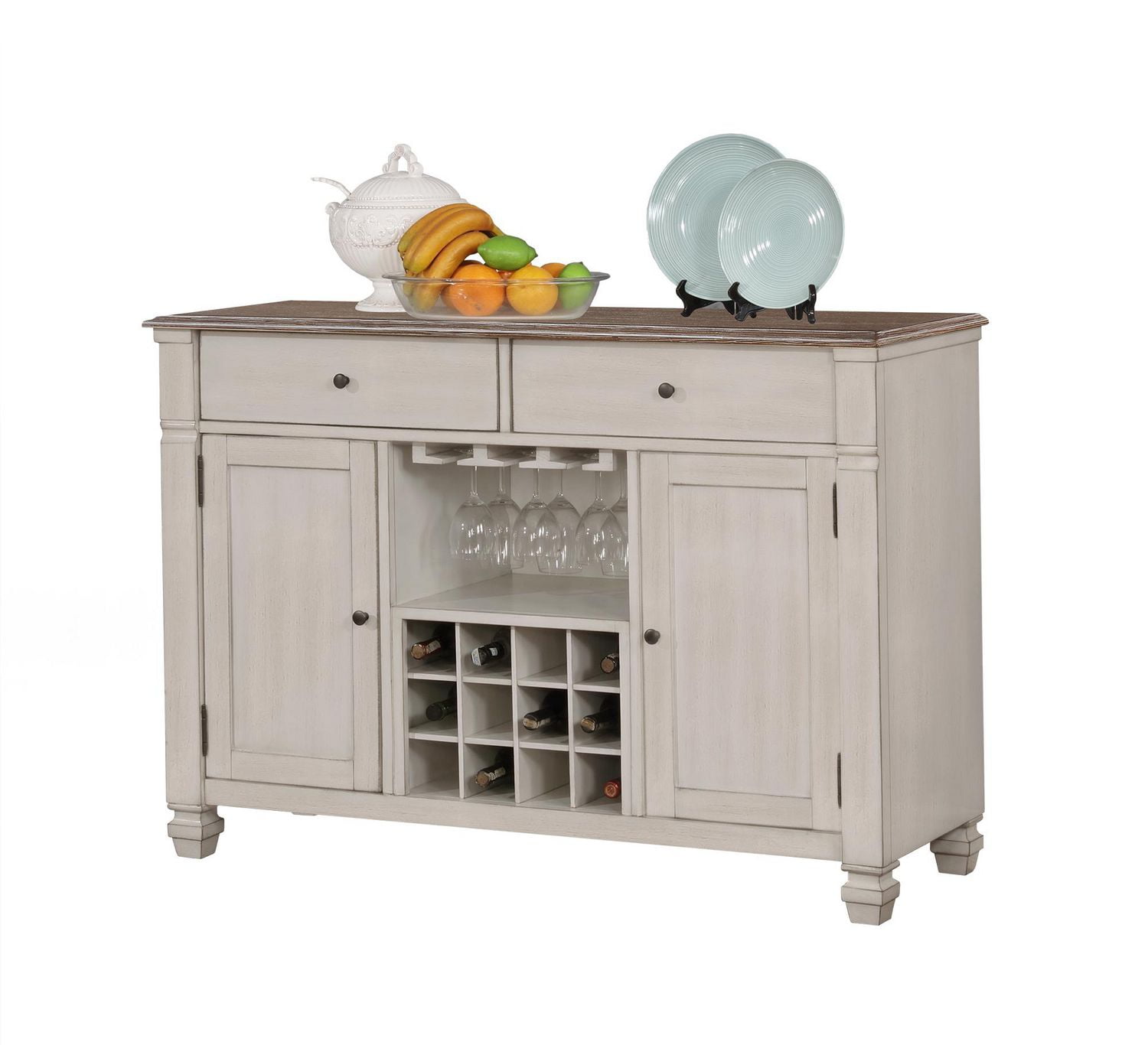 Topline Home Furnishings Antique White Server - Walmart.ca