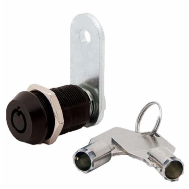 FJM Security MEI-2400AL-KA-BLK Tubular Cam Lock, 0. 12 inch Keyed Alike ...