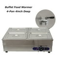 TECHTONGDA Commercial Food Warmer Squarish Stainless Steel Bain Marie ...