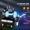SKYSHALO Air Tank Compressor System Airbrush Dual Fan Kit with 3.5L Air ...