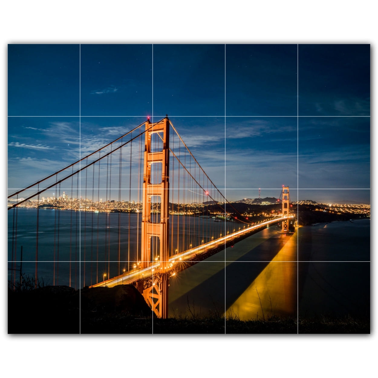 Picture-Tiles.com: Bridge Ceramic Tile Wall Mural WAL500259-54XL. 60"W ...
