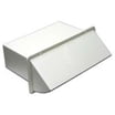 Lambro 106R 3.25-In. x 10-In. Aluminum Wall Cap - Walmart.com