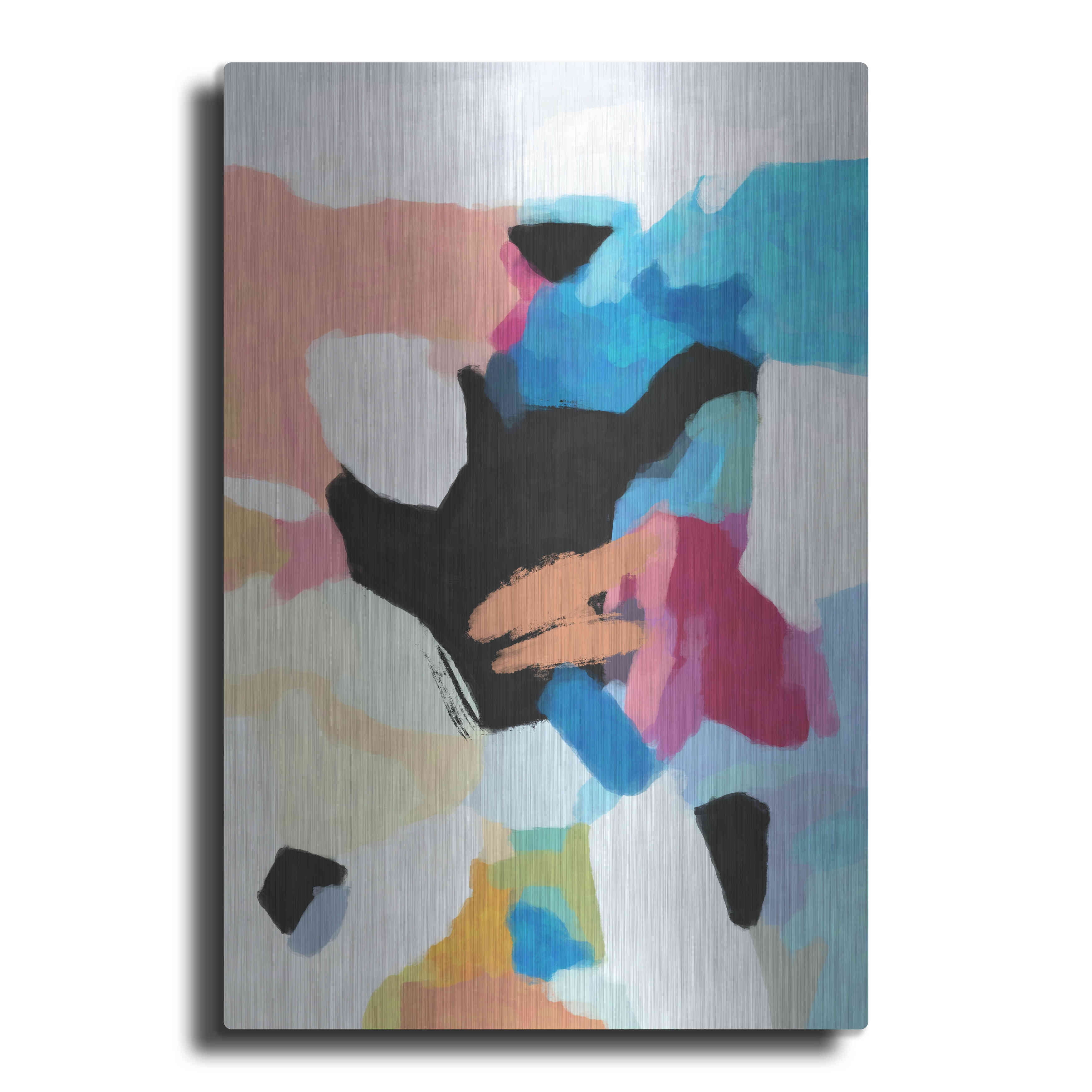 Luxe Metal Art 'Alegra 22' by Christov Art, Metal Wall Art, 12"x16 ...