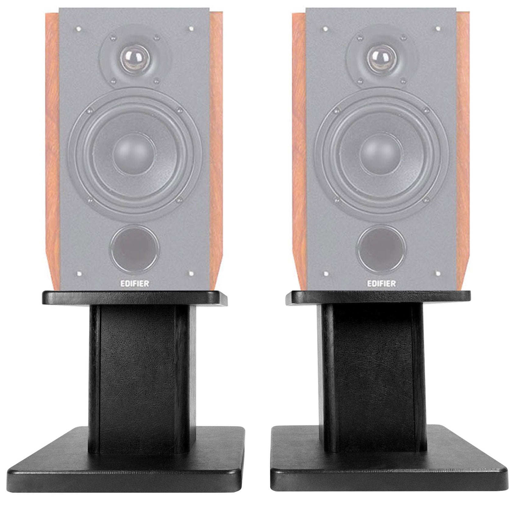 (2) 8” Black Bookshelf Speaker Stands For Edifier R2000DB Bookshelf ...