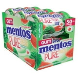 Mentos Pure Fresh Watermelon Sugarfree Gum, 50 Count -- 36 per Case ...
