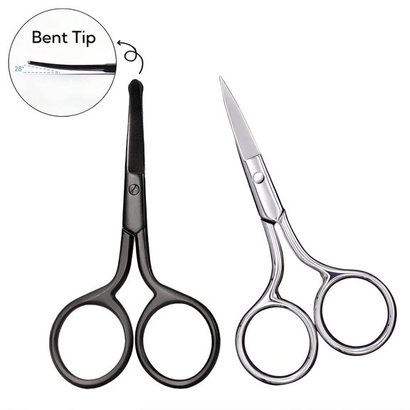 Cremo Men's Beard Shears, Perfect for Mustache & Beard Trimming, Brown ...