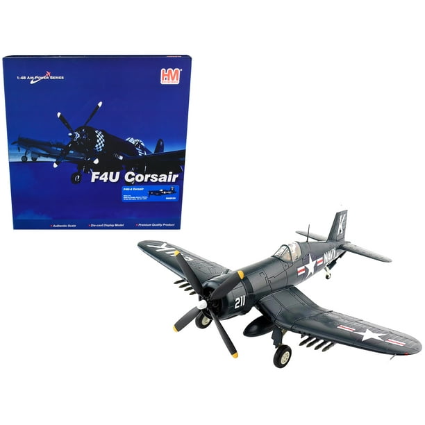 Vought F4U-4 Corsair Fighter Aircraft White 211 "Air Power Series" 1/48 ...