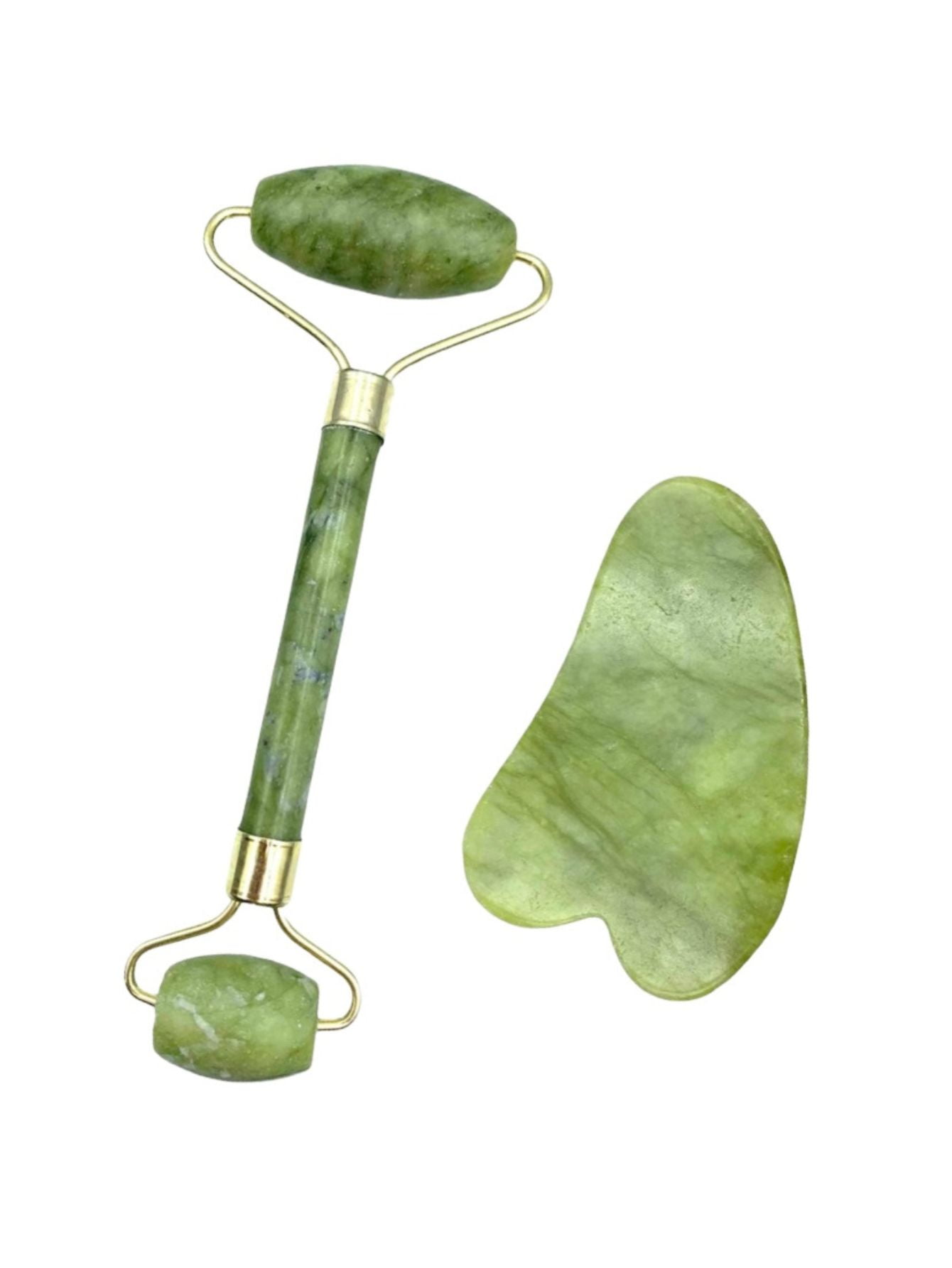 Rodillo de Jade + Gua Sha Kit Esencial Skin Care RM Beauty Masajeador ...