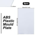 Plastic Sheets DIY Craft Making Supplies Rectangle White 250x150x0.5mm ...