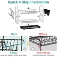 BN-LINK Dish Drying Rack, 2 Tier Kitchen Dish Rack with Drainboard ...