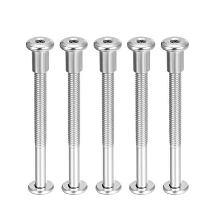 Hex Socket Screw Post Binding Bolts Leather Fastener, M6x70mm ...