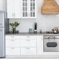 Brushed stainless steel cabinet pull, 6-inch drawer handle, suitable ...