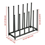 Yescom Portable 6-Pair Boot Rack, Black Metal Organizer, Easy to ...