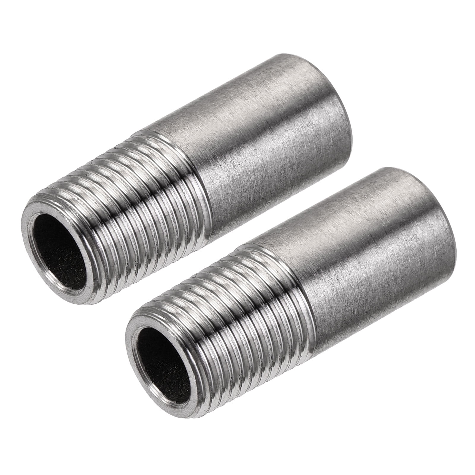 Uxcell 304 Stainless Steel 1/8 NPT Male Half Threaded Weldable Weld ...