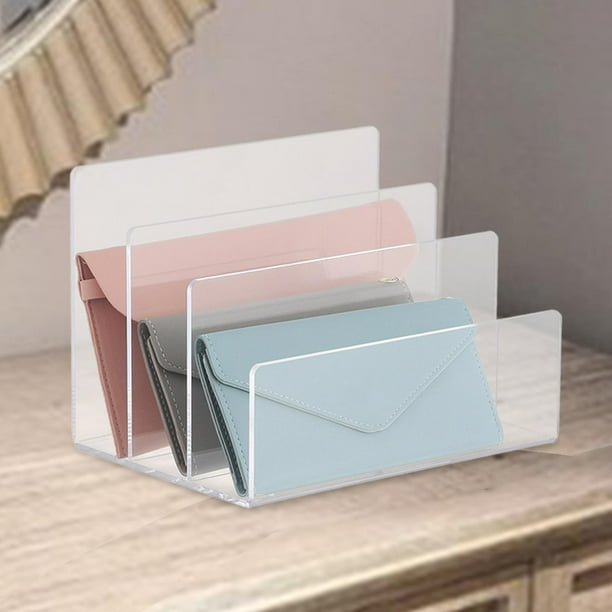 Clear Acrylic File Sorter File Organizer for Desk for Laptop Letter ...