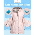 URBAN REPUBLIC Girls' Raincoat - Lightweight Waterproof Anorak Trench ...