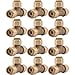 SharkBite 1/2 Inch Tee, Pack of 12, Push to Connect Brass Plumbing ...