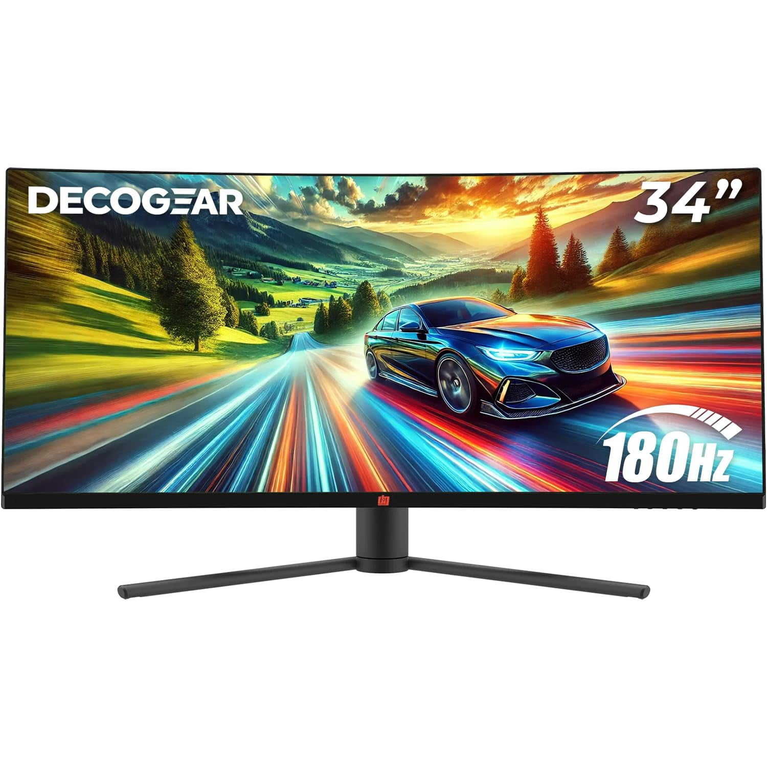 Deco Gear 34" 3440x1440 21:9 Ultrawide Curved Monitor, 180Hz, HDR10 ...