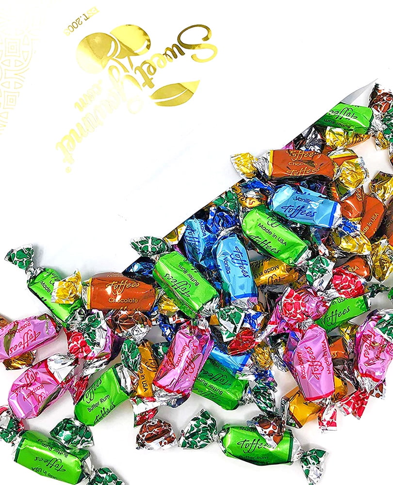 SweetGourmet Assorted Toffees | Bulk Chews Foiled Candy | 3 Pounds ...