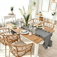 Black Leaf Edge Table Runner - Strip Home Decor Mat, Polyester Material ...
