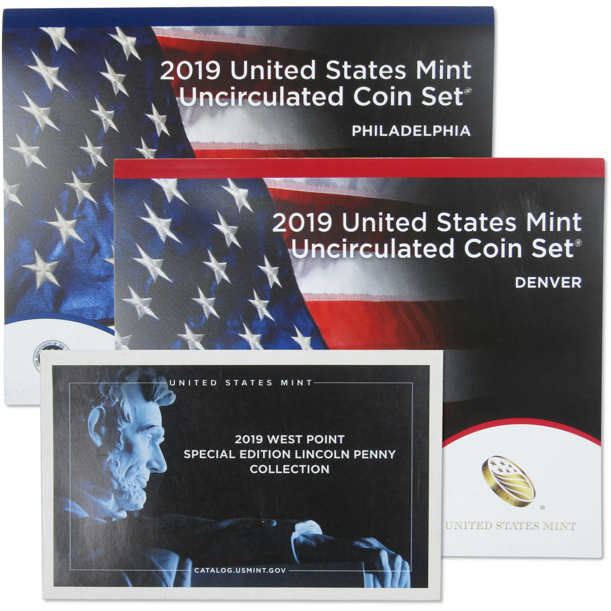 2019 Uncirculated Coin Set U.S Mint OGP COA with West Point Penny ...