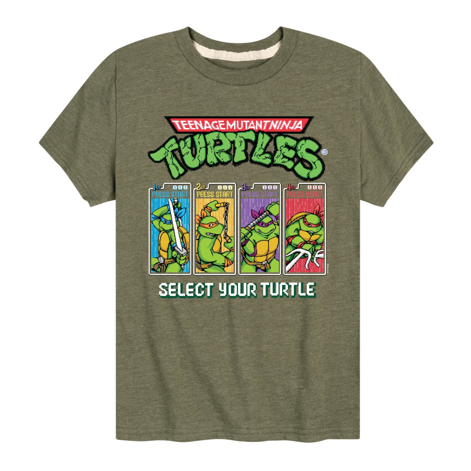 Teenage Muntant Ninja Turtles - Select Your Turtle Video Game - Toddler And Youth Short Sleeve ...
