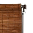 Coolaroo Bamboo Outdoor Roller Shade, 4' x 6'; Teak - Walmart.com