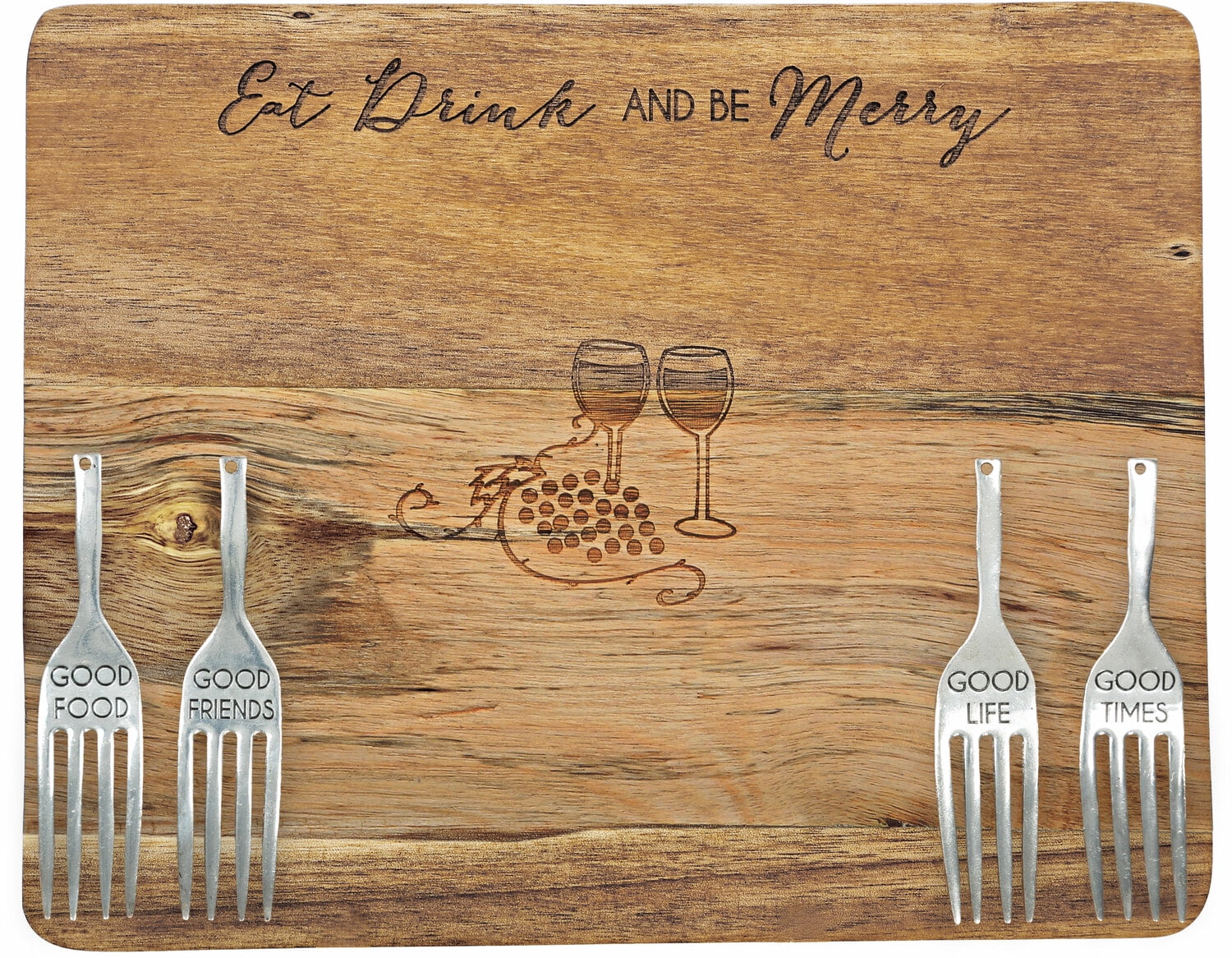 Eat and Drink - 9" Acacia Cheese/Bread Board Set - Walmart.com