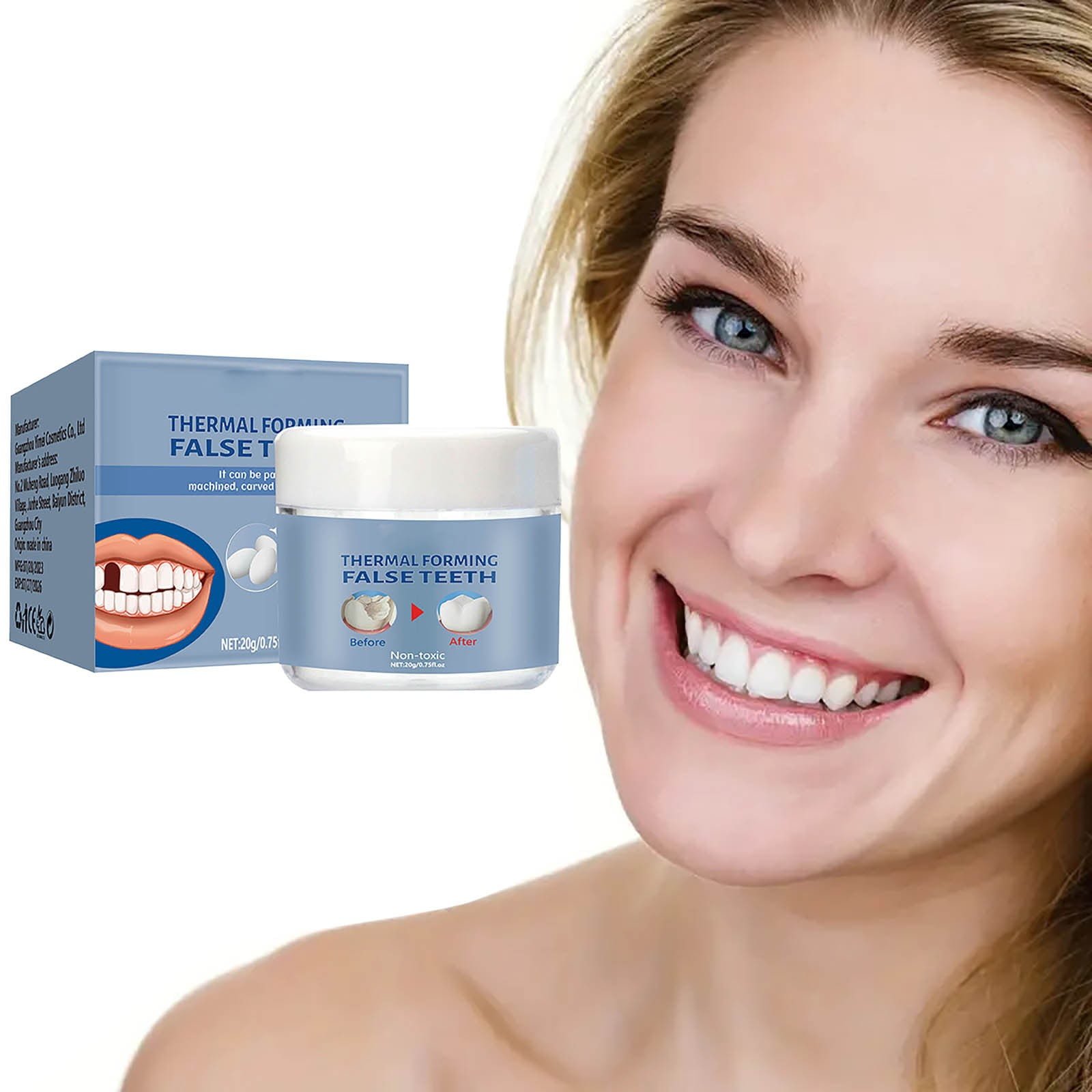 Click here for Wifklsiipg Filler For Front Teeth Moldable Glue Fo... prices