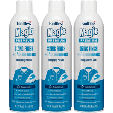 Magic Sizing Ironing Spray for Clothing, Light Body, Flake-Free, 20 ...