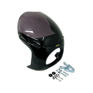 Emgo Venom Mini Cafe Black Fairing Windshield 5.75" Headlight Opening ...