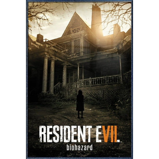 Resident Evil 7: Biohazard - Framed Gaming Poster / Print (Game Cover ...