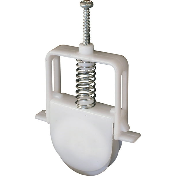 1 in. Steel Screen Door Tension Spring Nylon Roller with Angle Stop ...